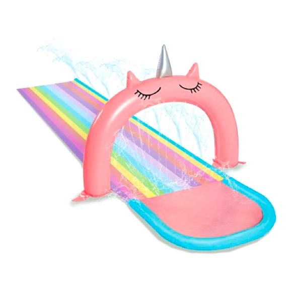 splash buddies | Swim | Splash N Slide Unicorn Water Sprinkler Slide ...